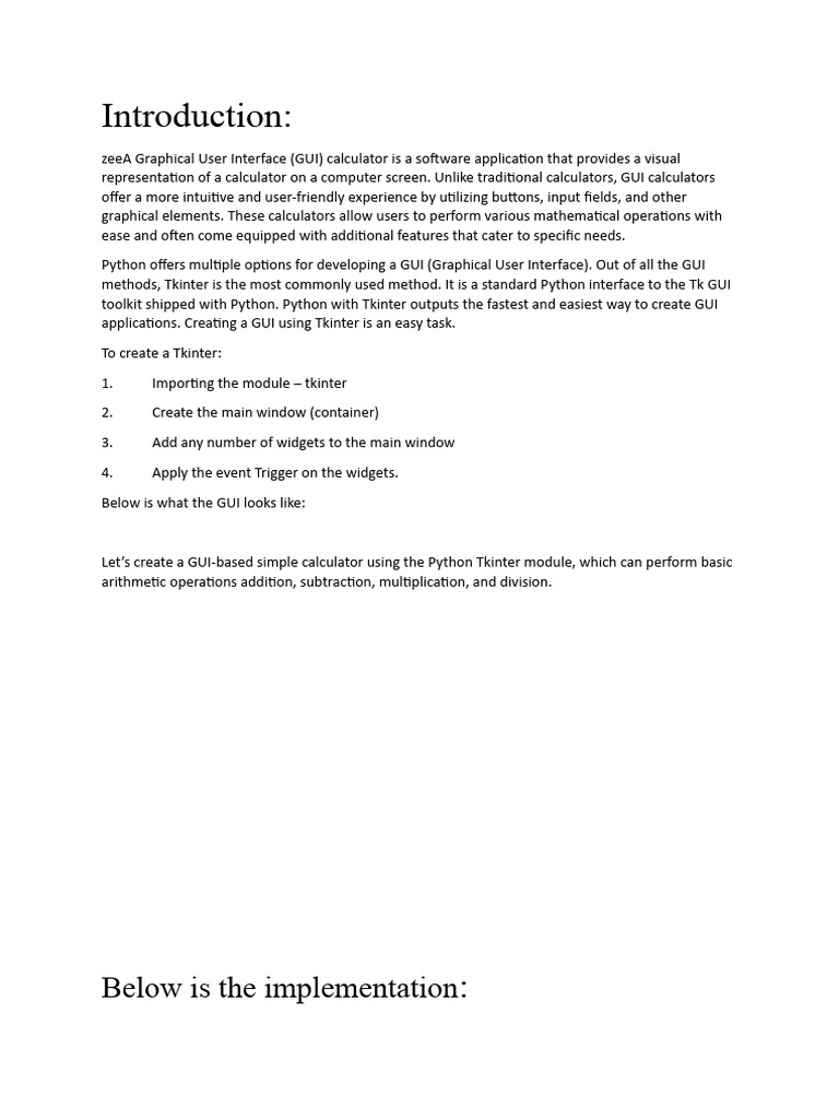 Introduction | PDF | Parameter (Computer Programming) | Graphical User Interfaces