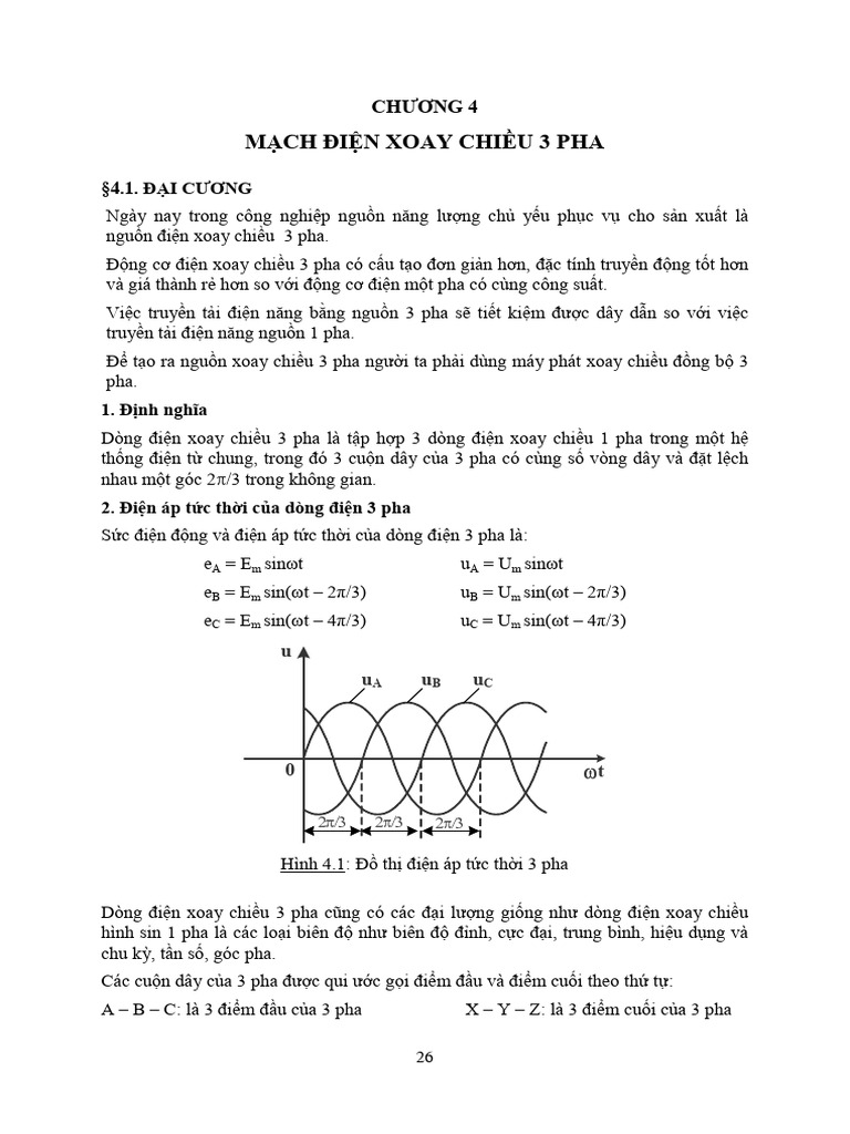 Chuong 4 - MACH DIEN XOAY CHIEU 3 PHA 1 | PDF