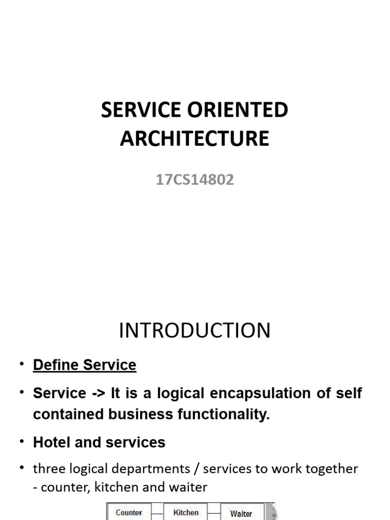 Service Oriented Architecture1 | PDF | Service Oriented Architecture | Computer Programming