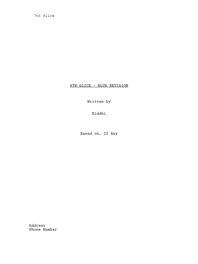 8th Slice - Blue Revision | PDF