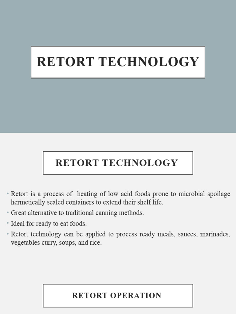 Retort Technology | PDF