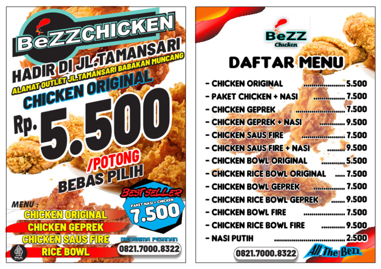 Brosur Bezz Chicken Tasikmalaya | PDF | Home & Garden