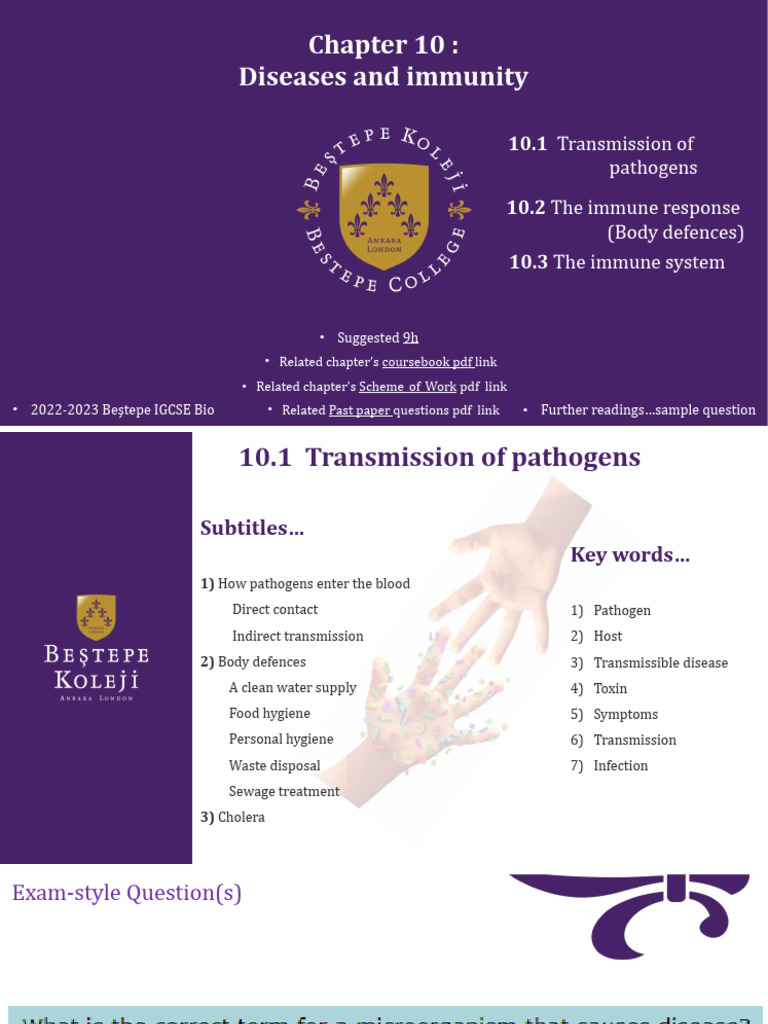 03 - Chapter 10 Diseases and Immunity | PDF | Antibody | Infection