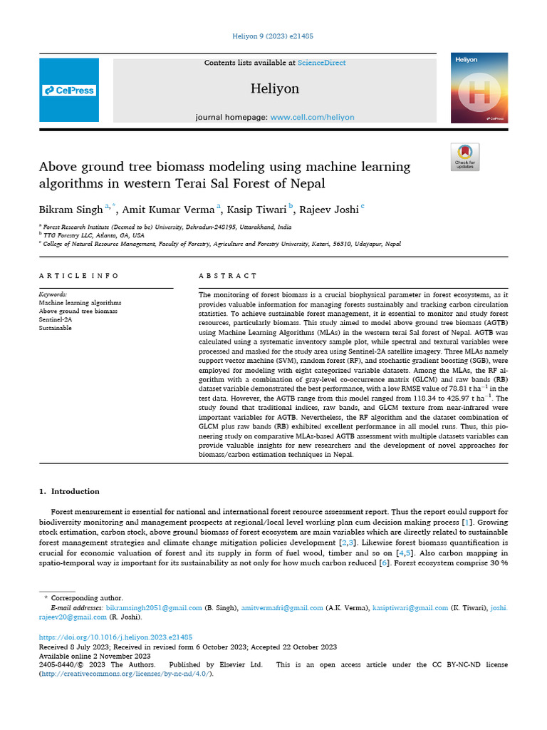 1 s2.0 S2405844023086930 Main | PDF | Support Vector Machine | Cross Validation (Statistics)