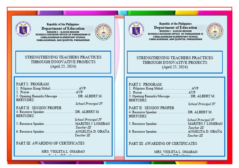 Program Slac | PDF | Philippines