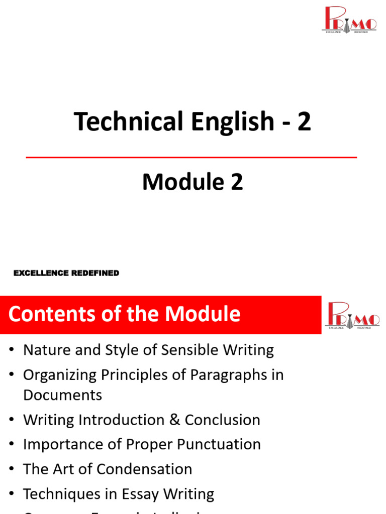 Technical English 2 Module 2 Pdf Essays Linguistics