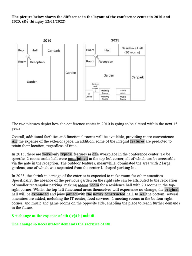 MAP - The picture below shows the difference in the layout of the ...