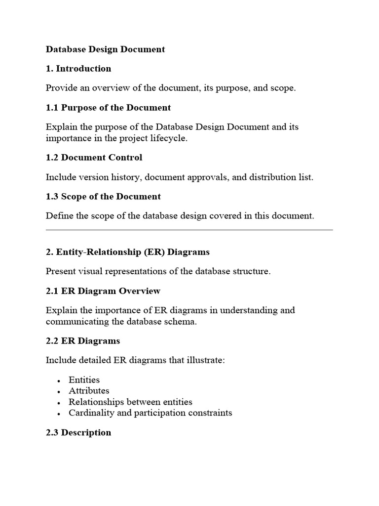 Database Design Document | PDF | Relational Database | Database Index