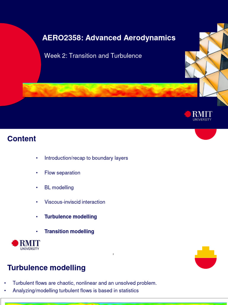 AERO2358 Week2 3 Transition Turbulence | PDF | Turbulence | Mechanical ...