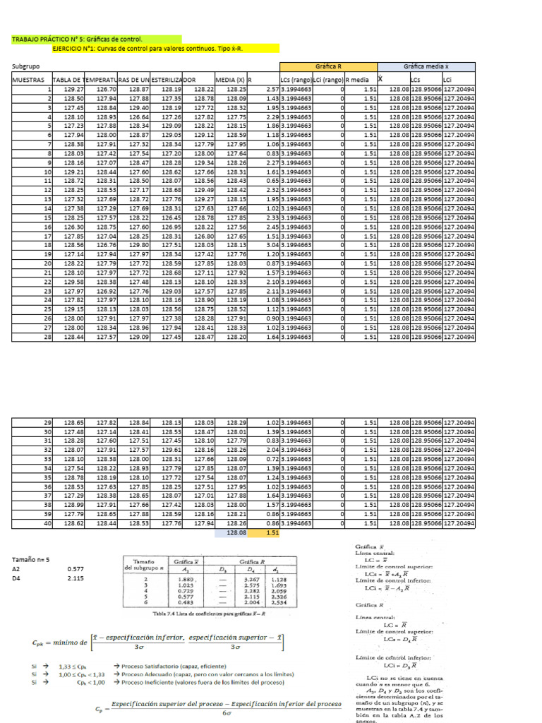 TPN° 5 Graficas de Control | PDF