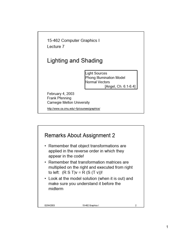 07 Lighting Pdf Electrodynamics Optics