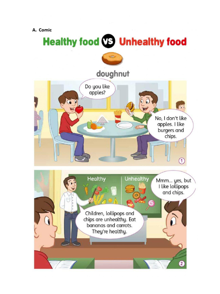 SD Healthy Food Vs Unhealthy Food | PDF