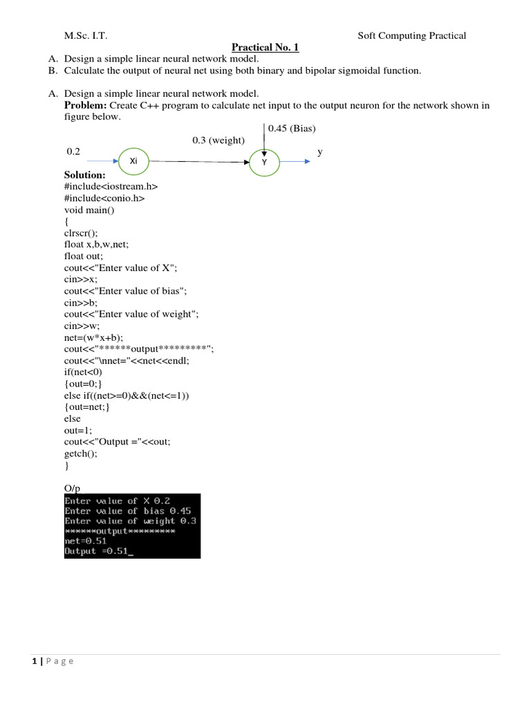 Soft Computing Practical Teacher Manual | PDF | Applied Mathematics | Computational Neuroscience
