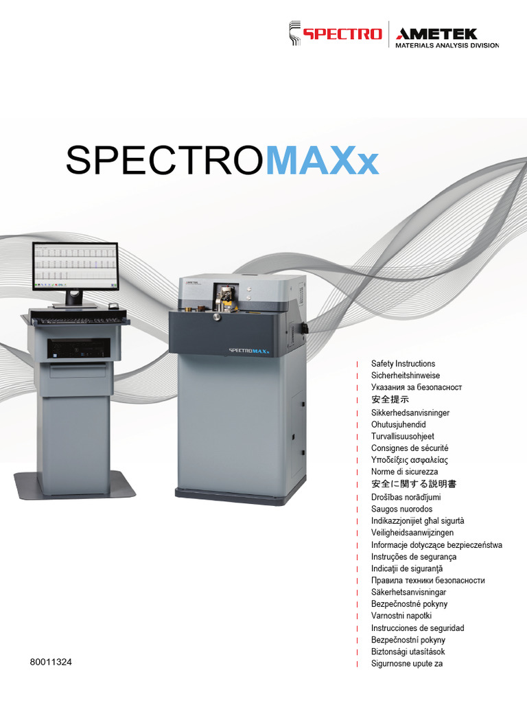 Safety Instructions SPECTROMAXx-LMX09 | PDF | Toxicity | Safety