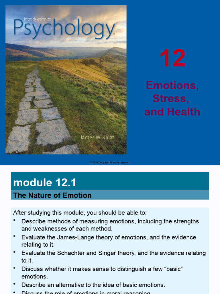 Chapter 12 - Emotion | PDF | Emotions | Stress (Biology)