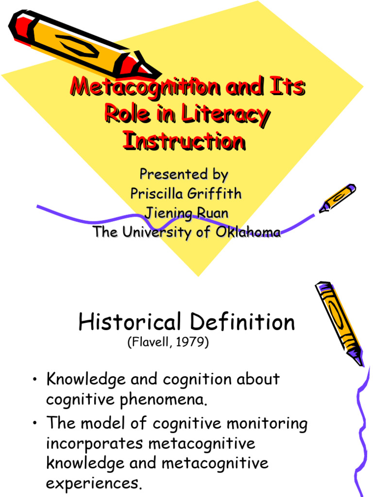 Metacognition and Its Role in Literacy Instruction | PDF | Metacognition | Literacy
