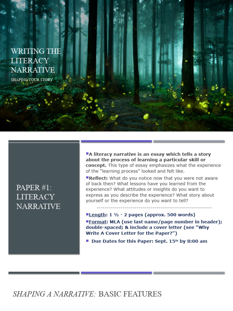 Literacy Narrative | PDF | Plot (Narrative) | Cognitive Science Literacy Narrative | PDF | Plot (Narrative) | Cognitive Science