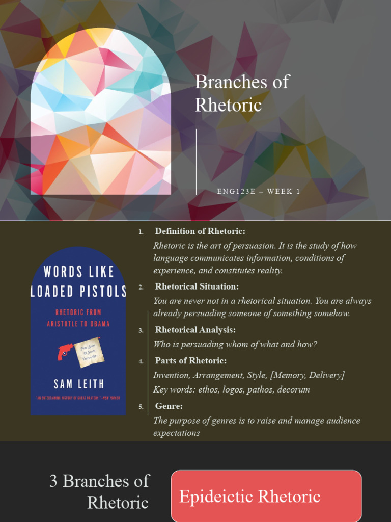 Branches of Rhetoric | PDF | Social Science | Science & Mathematics Branches of Rhetoric | PDF | Social Science | Science & Mathematics