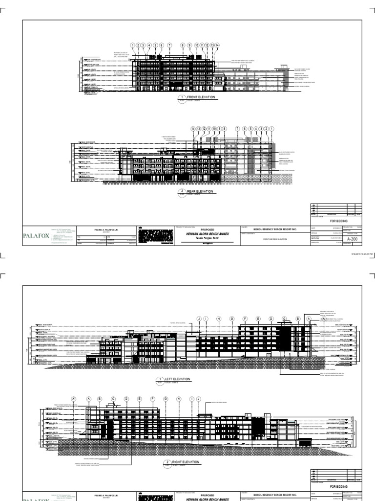 A200-A407 ELEVATIONS AND SECTIONS 8 Sheets | PDF | Wall | Building
