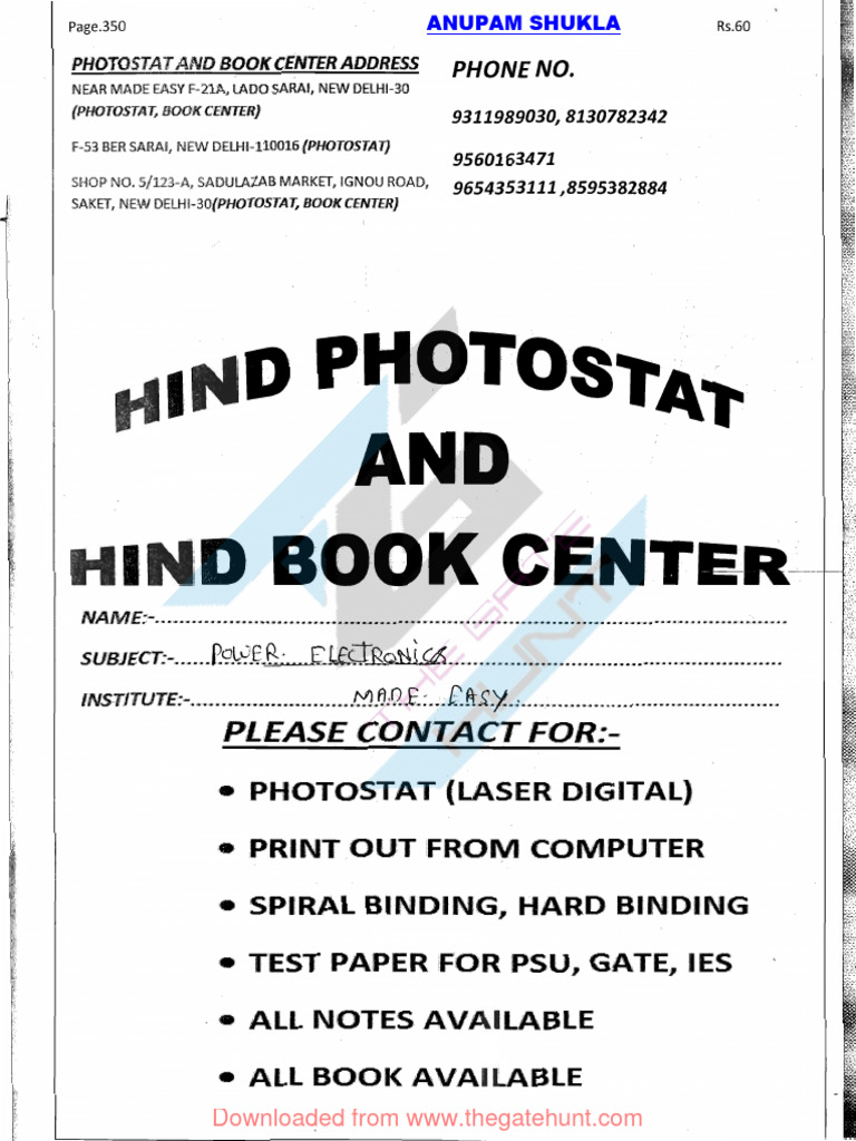 Power Electronics Ee Pdf