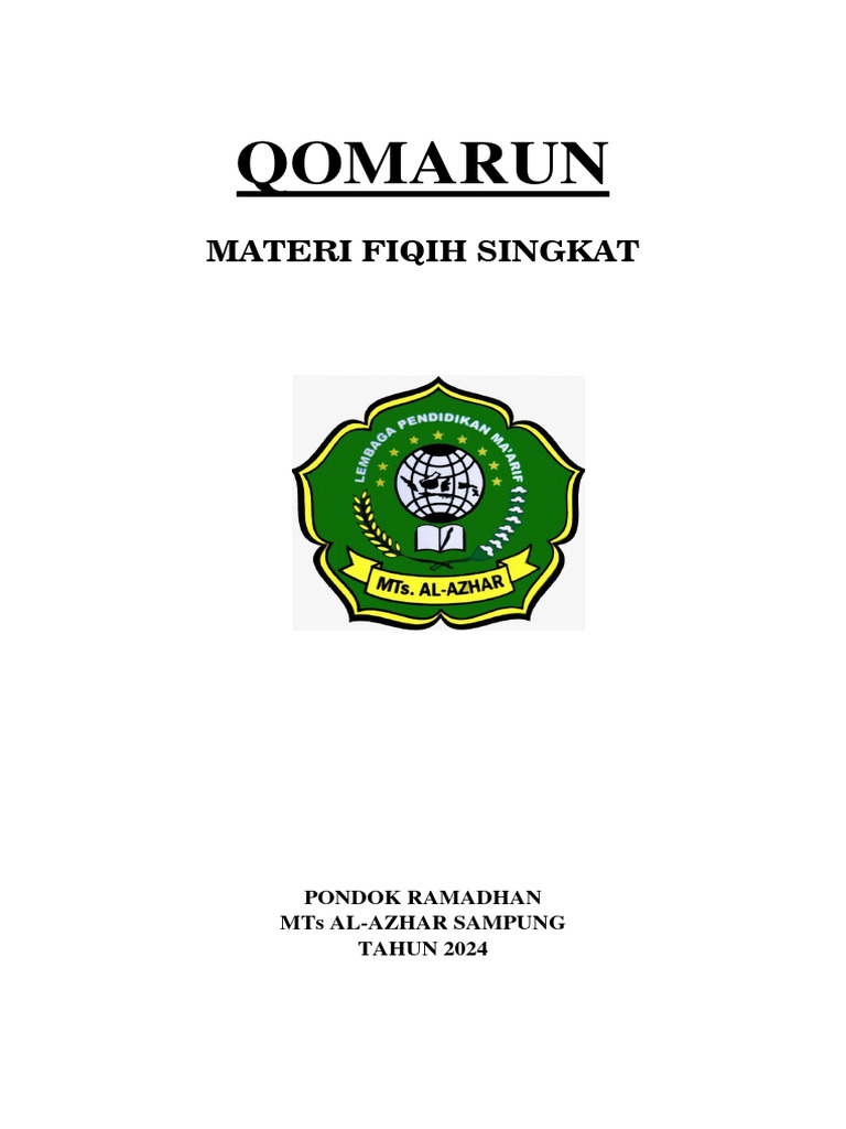 QOMARUN-MATERI PONROMA 2024 - new | PDF