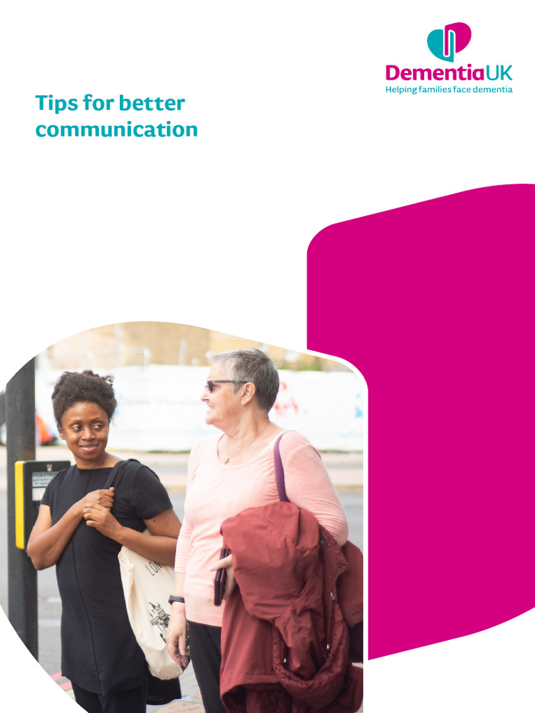 Dementia Uk Communication Tips | PDF | Communication | Dementia