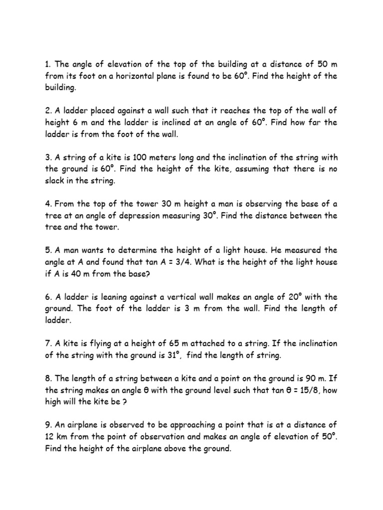 Worksheet Trigonometry | PDF