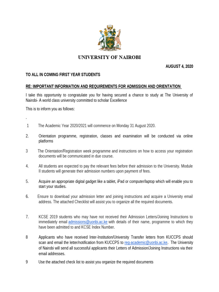 Letter To First Years 2020-2021 | PDF | Business