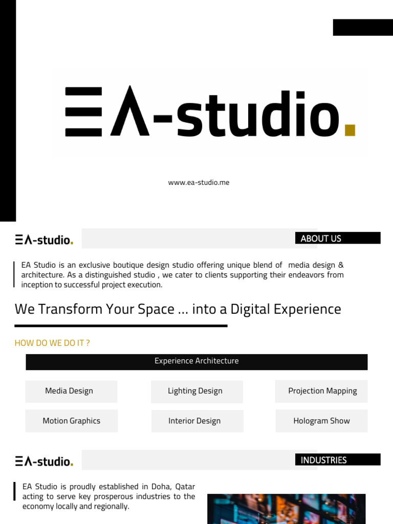 EA STUDIO - EVENTS | PDF | Holography | 3 D Computer Graphics