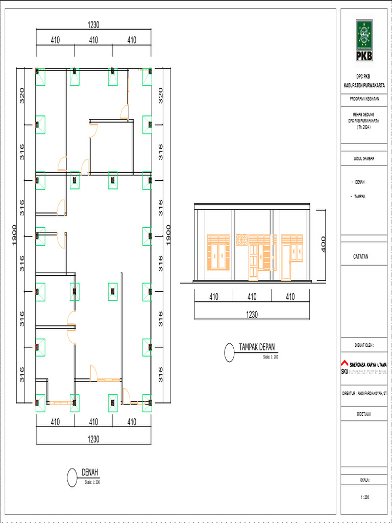 02 Denah Dan Tampak | PDF