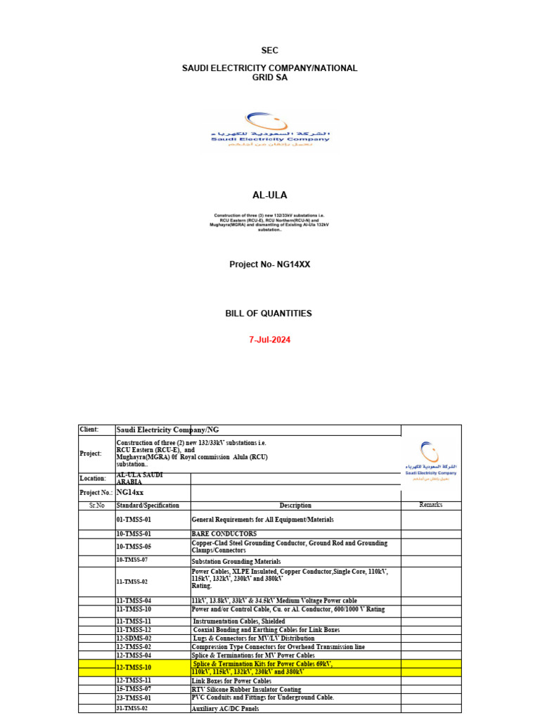 Item Specification Sec Pdf Electrical Substation Transformer