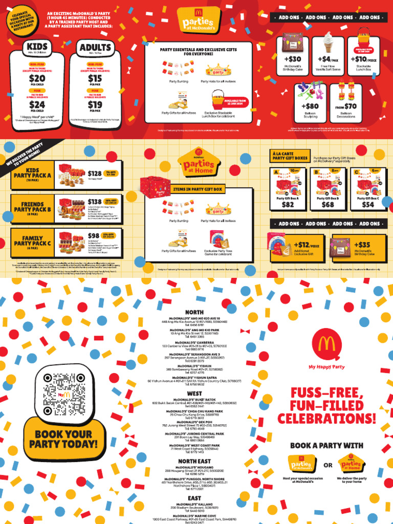 McDonald's Party Brochure | PDF