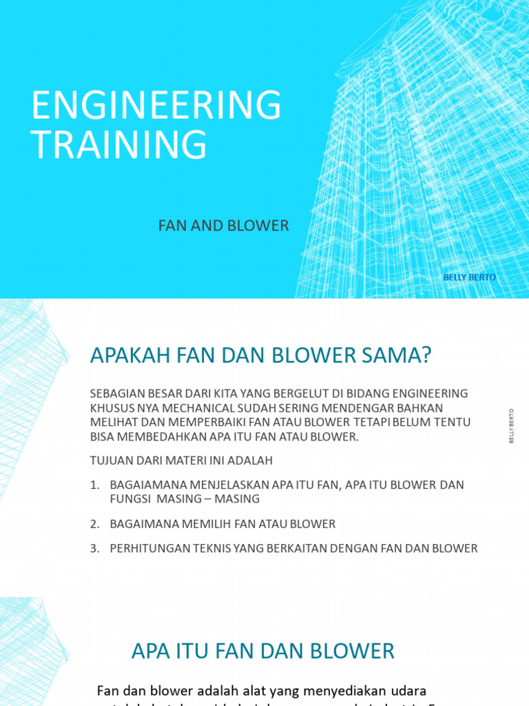 Memahami Fan dan Blower dalam Engineering | PDF