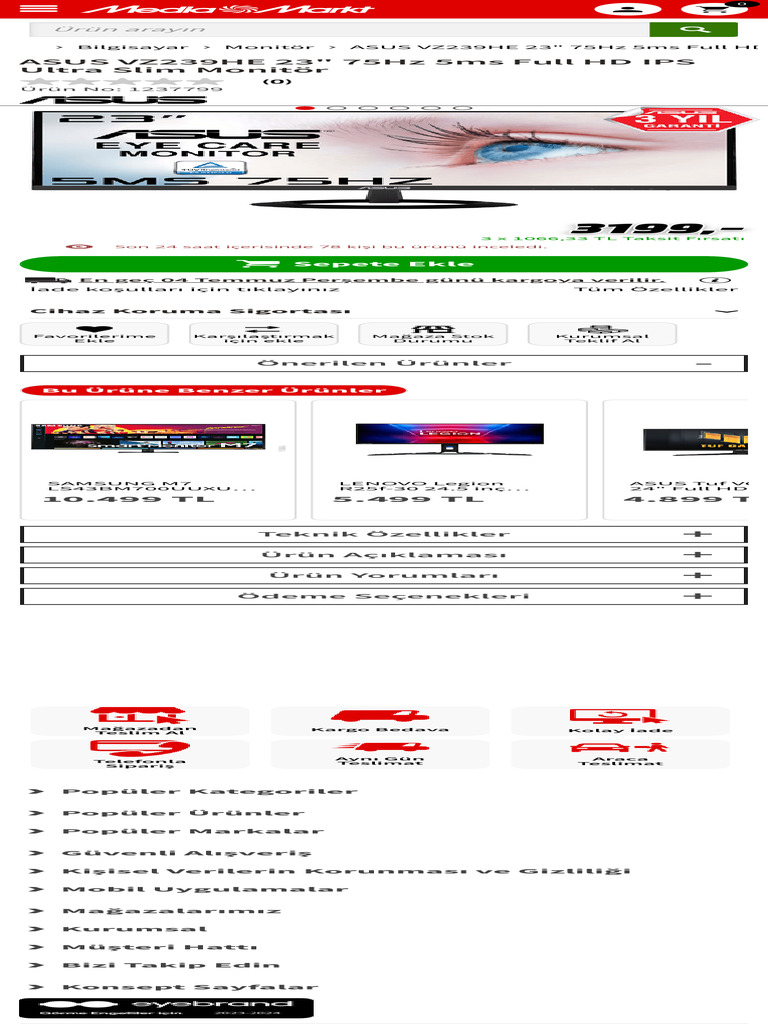 Asus Vz239he 23 75hz 5ms Full HD Ips Ultra Slim | PDF