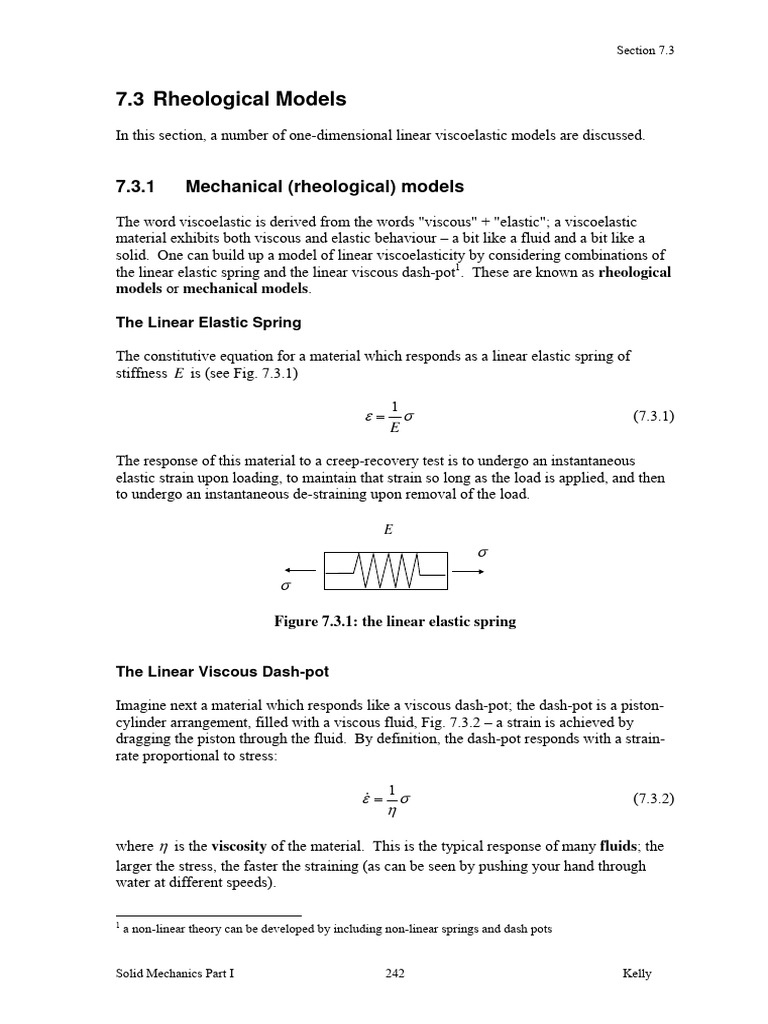 Viscoelasticity 03 Rheological | PDF | Viscoelasticity | Elasticity (Physics)