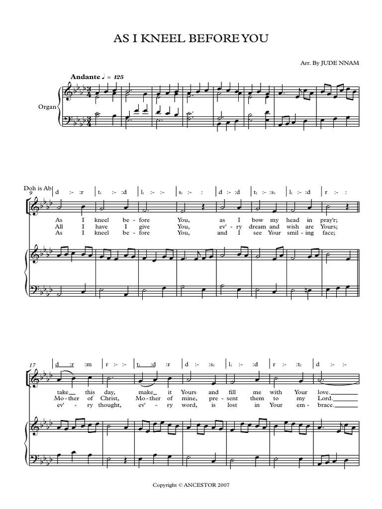 (Marian) As I Kneel Before You | PDF | Alphabet latin