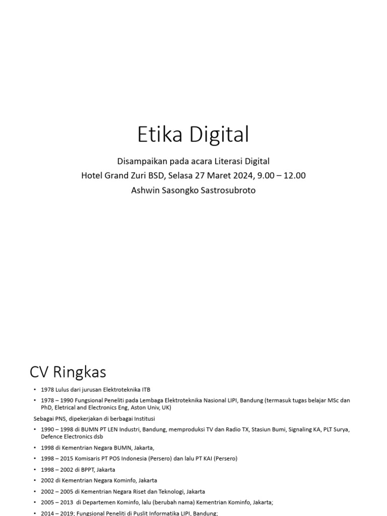 Etika Digital | PDF