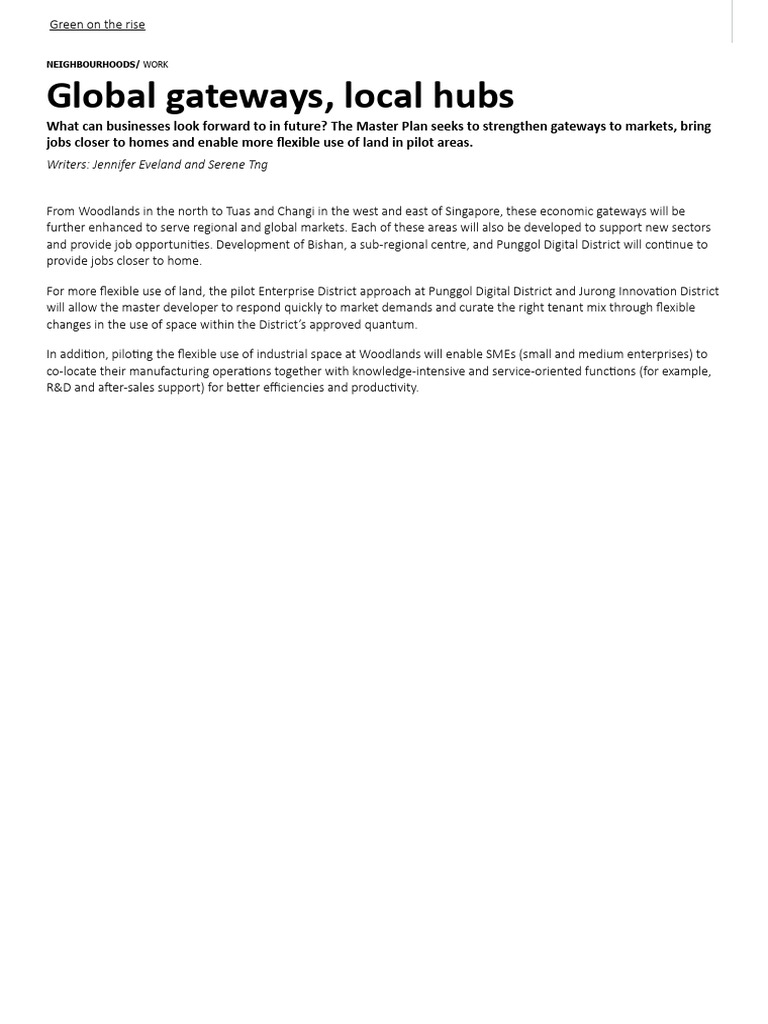 Global Gateways, Local Hubs | PDF | Economies | Business