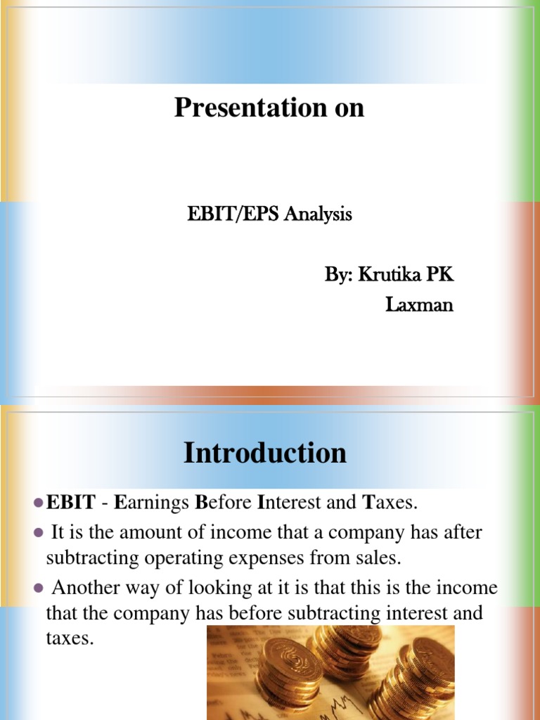 EBIT/EPS Analysis for Investors | PDF | Finance & Money Management