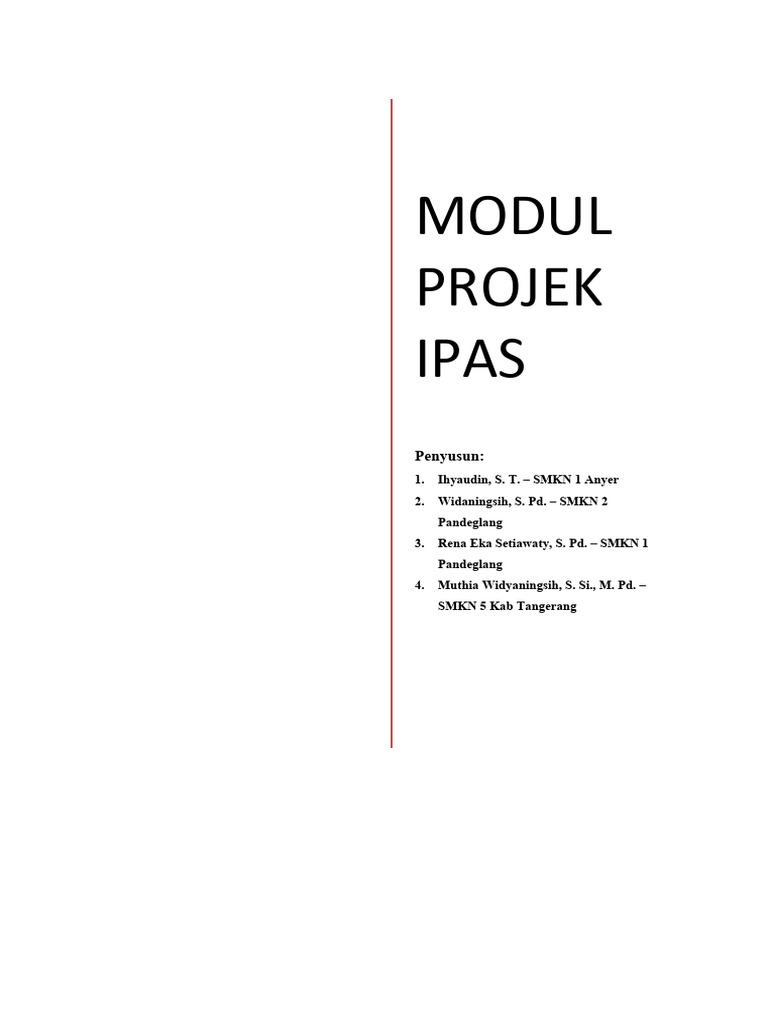 Modul Projek Ipas | PDF