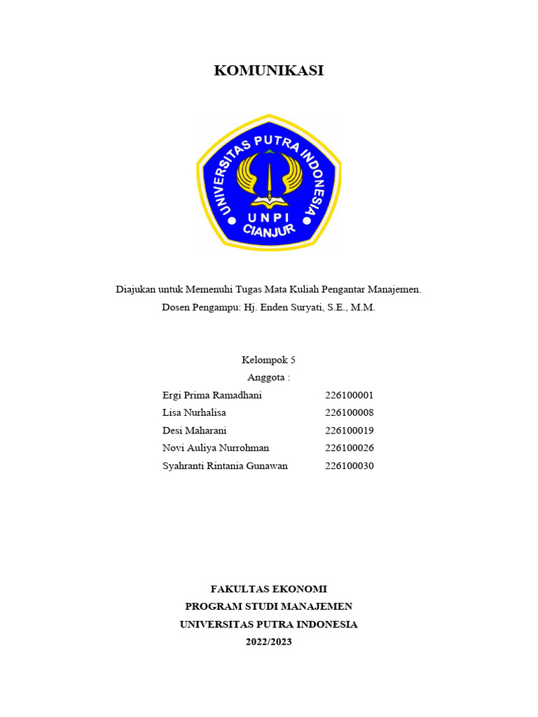 Pengamen Kel 5 Komunikasi | PDF | Karier & Perkembangan