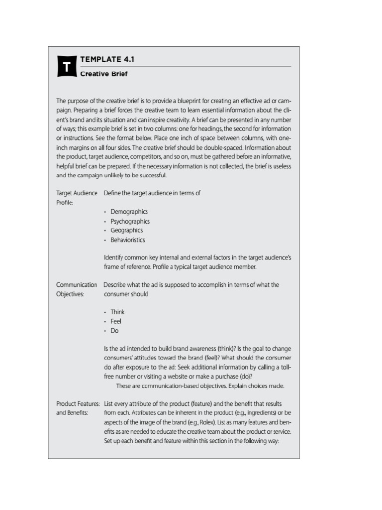 CREATIVE BRIEF FOR IMC (THE BODY SHOP) | PDF