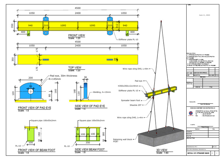Details of Spreader Beam | PDF
