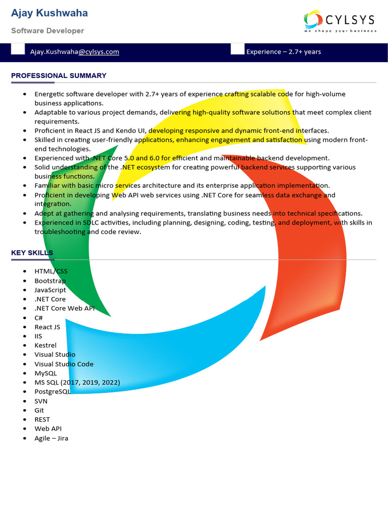 Cylsys Ajay Kushwaha | PDF | Microsoft Sql Server | World Wide Web Cylsys Ajay Kushwaha | PDF | Microsoft Sql Server | World Wide Web