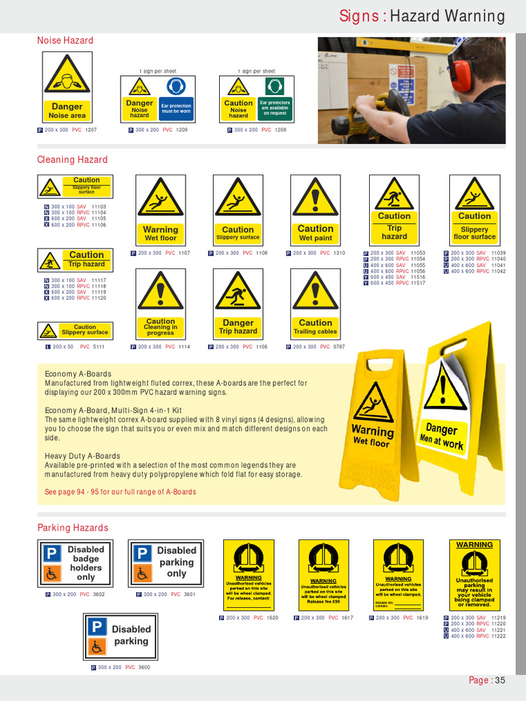 SCAN-Safety-Signs-Catalogue-2014 37 | PDF | Polyvinyl Chloride