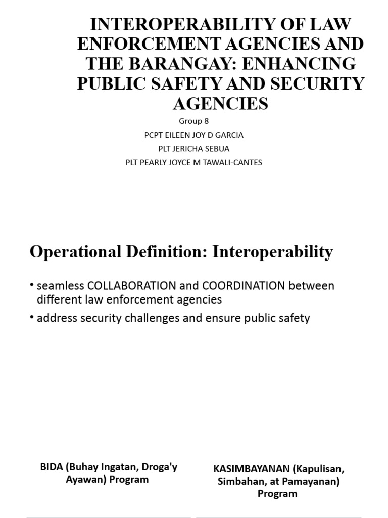 Enhancing Public Safety Through Interoperability | PDF