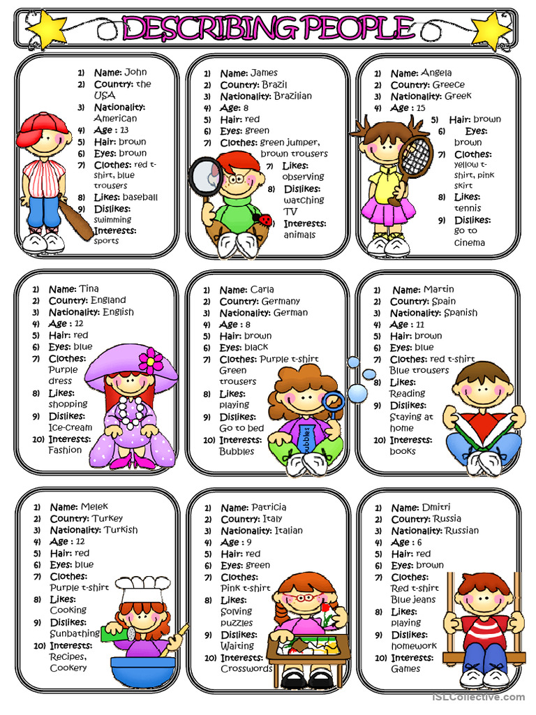 Describing people - 2 | PDF | Clothing | Fashion