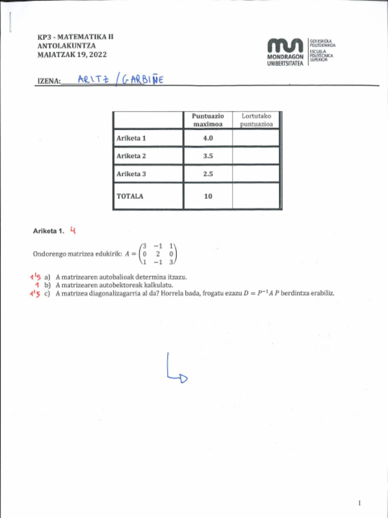 KP3 Organi 21-22 Ebatzita | PDF