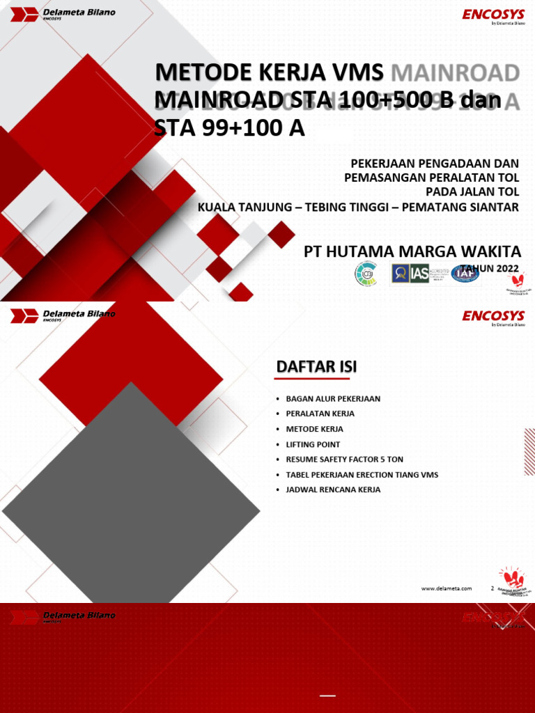 Metode Kerja Vms Mainroad.2 (Koreksi) | PDF