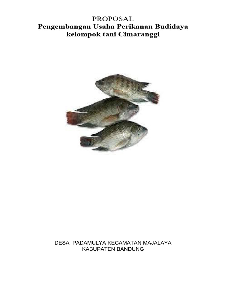 Proposal Budidaya Ikan Nila Majalaya | PDF